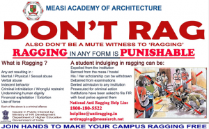 Anti Ragging - MEASI ACADEMY OF ARCHITECTURE